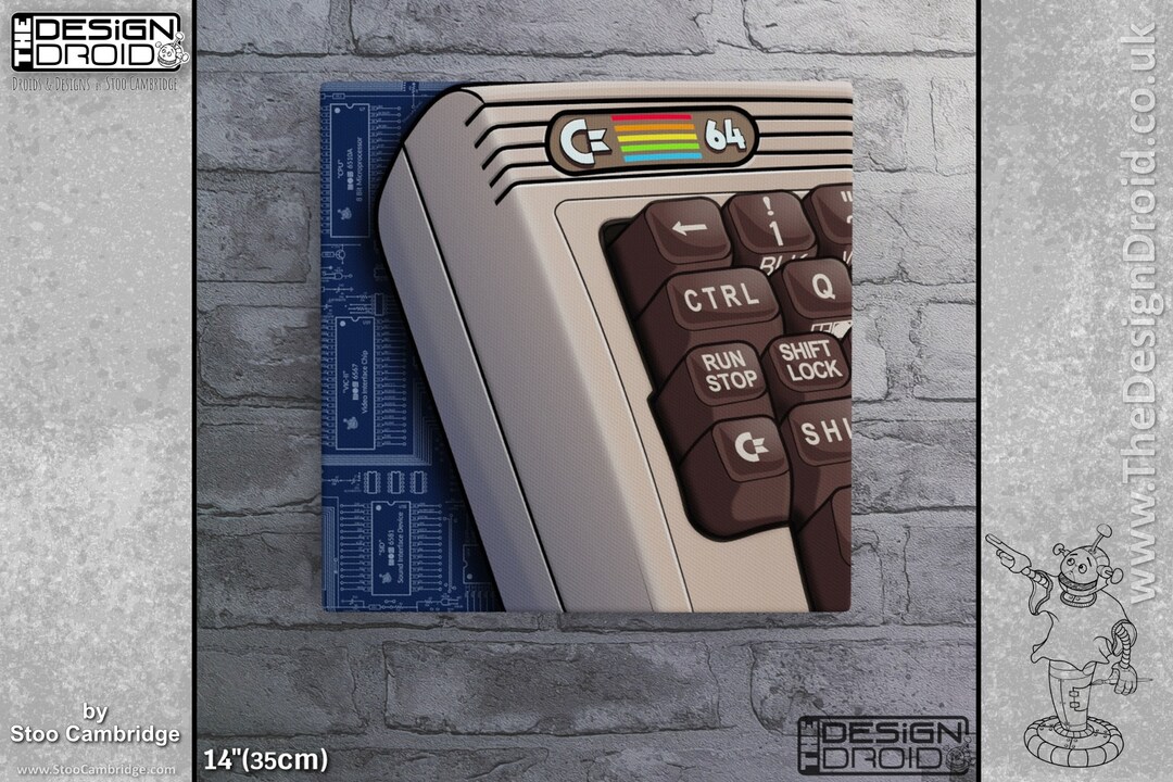 Commodore 64 PCB Illustration Canvas Print C64 - Etsy