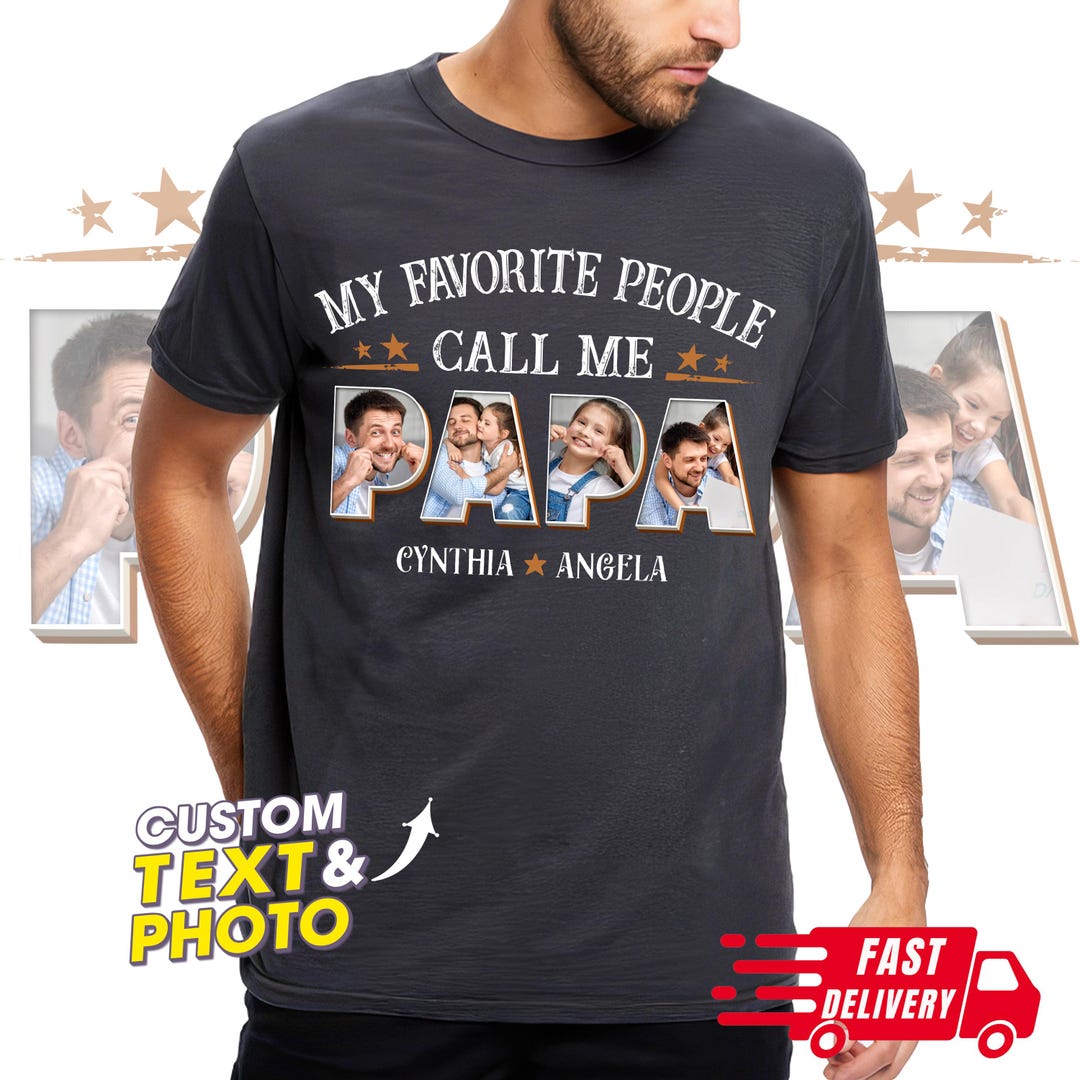 Custom Dad Shirt, Custom Bootleg Rap Tee With Face Photo, Customized ...