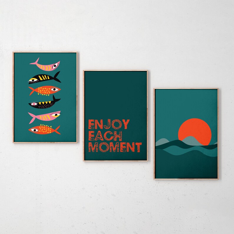 Modern Art Set of 3, Exhibition Poster Bundle, Pop Art Poster Set ...