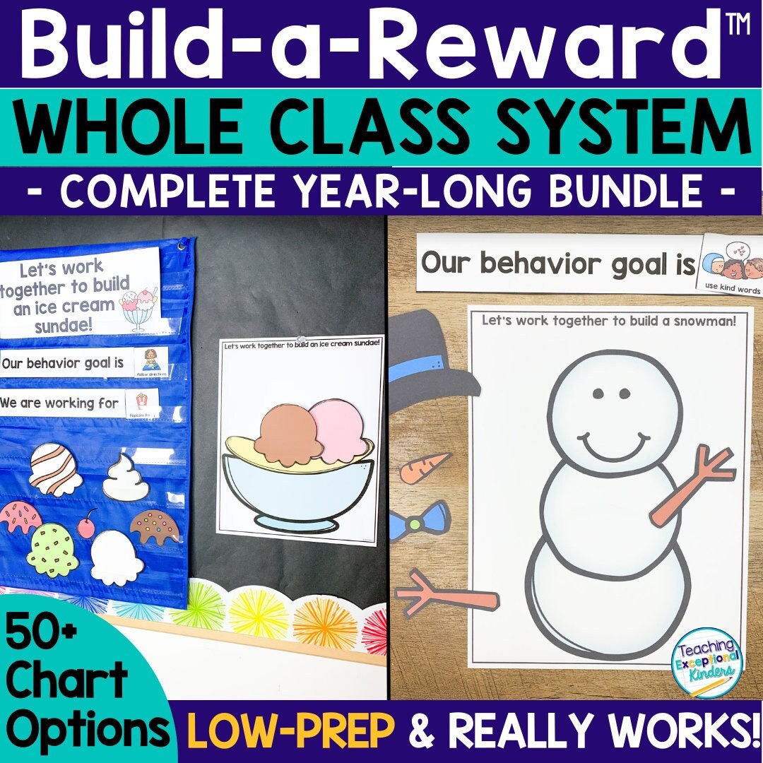Whole Class Behavior Management System Build-a-reward Charts - Etsy