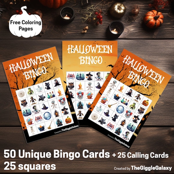 Halloween Bingo - Etsy