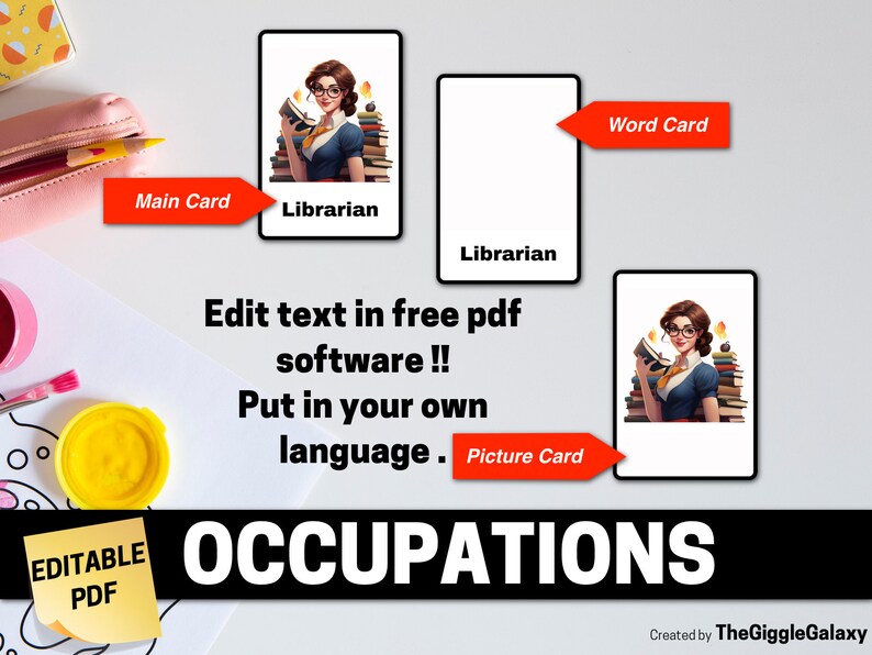 Occupations Flashcards for Kids SPANISH EDITION 16 Flash - Etsy