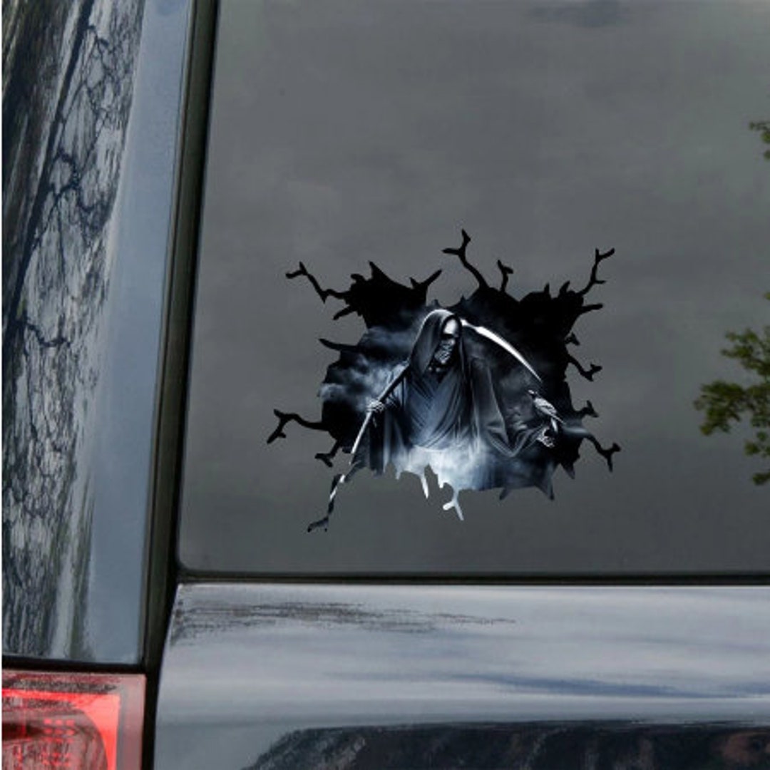 Crow Reaper Decal - Etsy