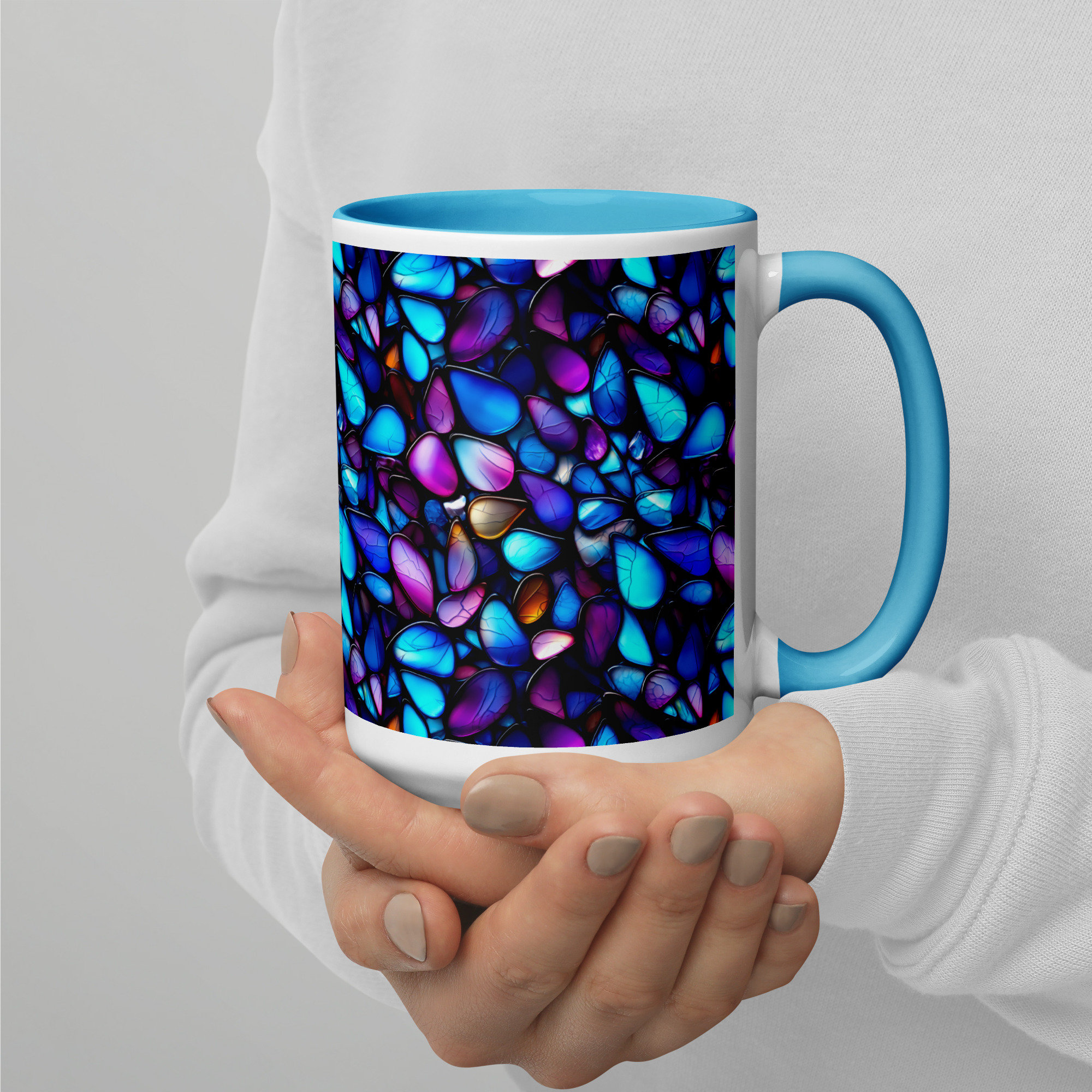 Shiny Iridescent Beach Pebbles Mug, Shiny Glitter Beach Pebbles Home ...
