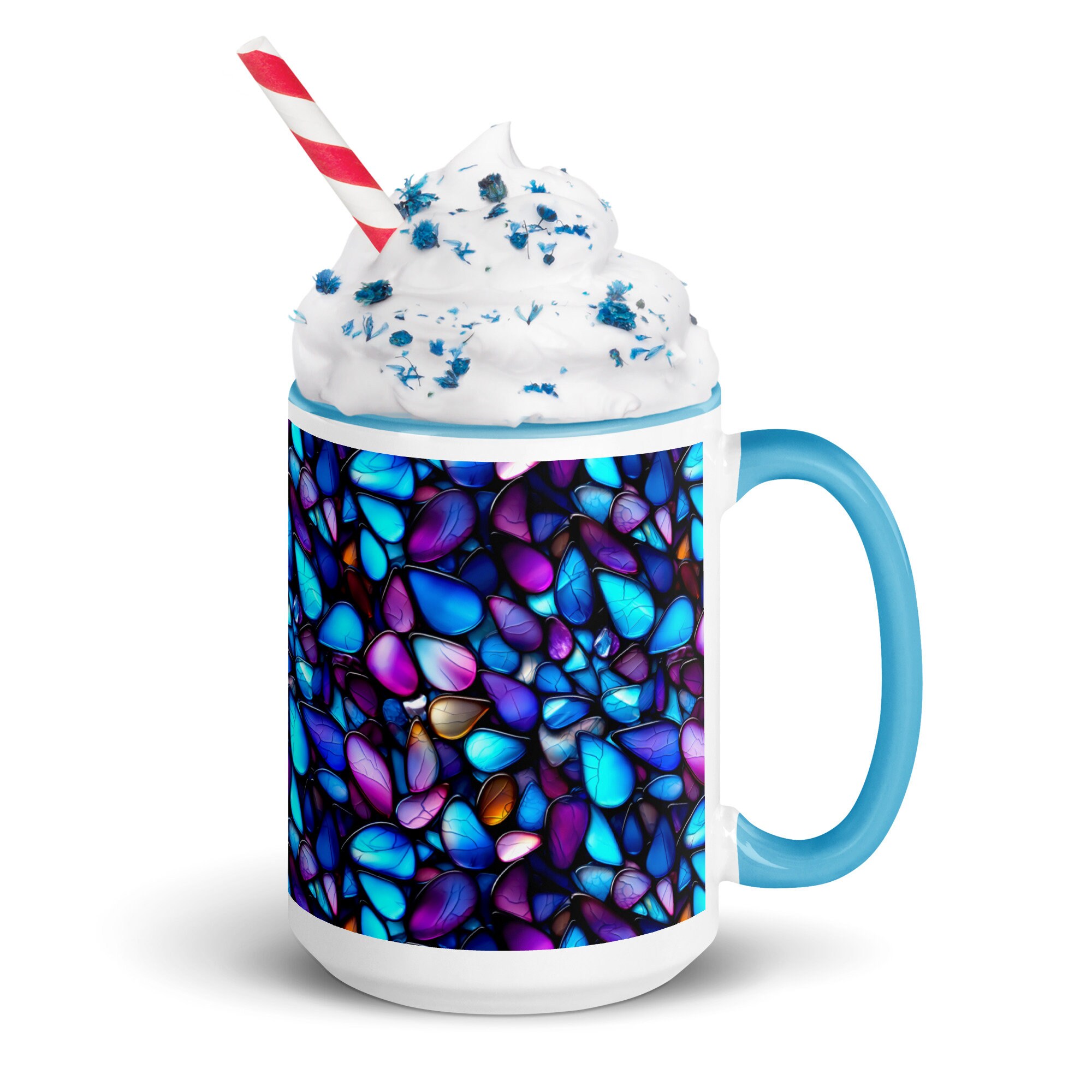 Shiny Iridescent Beach Pebbles Mug, Shiny Glitter Beach Pebbles Home ...