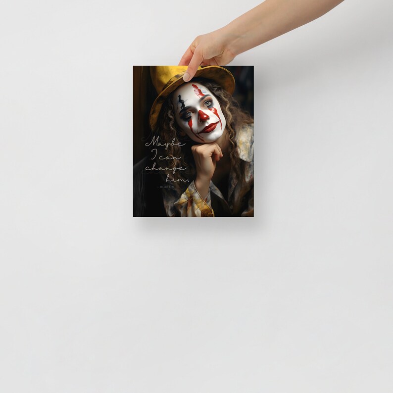 Delulu Girl in Clown Makeup Poster Beautiful Delusional Girl - Etsy UK