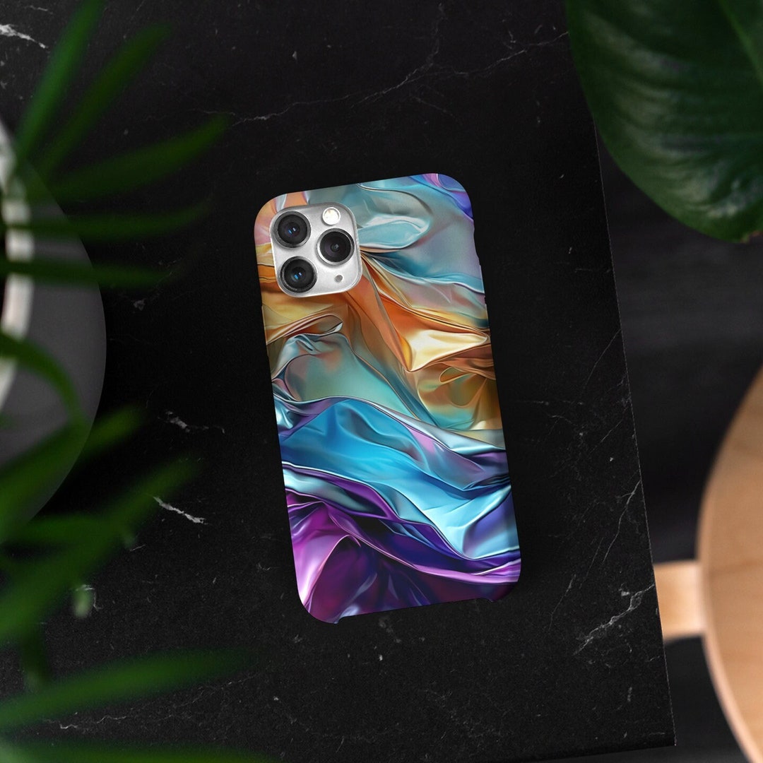 Iridescent Glow Candy Wrapper Foil Iphone® Tough Case, Holographic Art ...