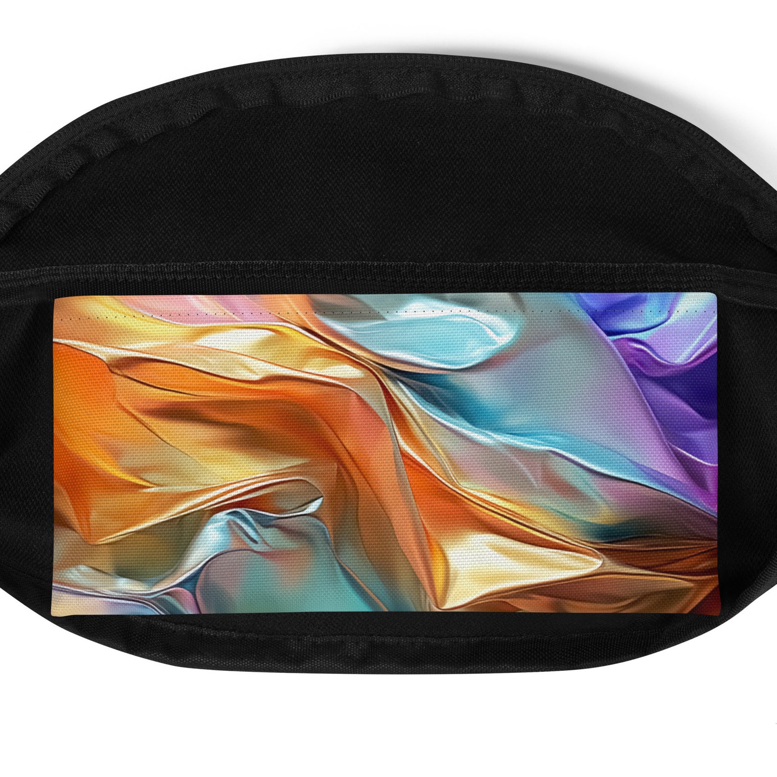 Liquid Metal Glow Fanny Pack, Shining Aluminum 80s 90s Vibe Retro Bag ...