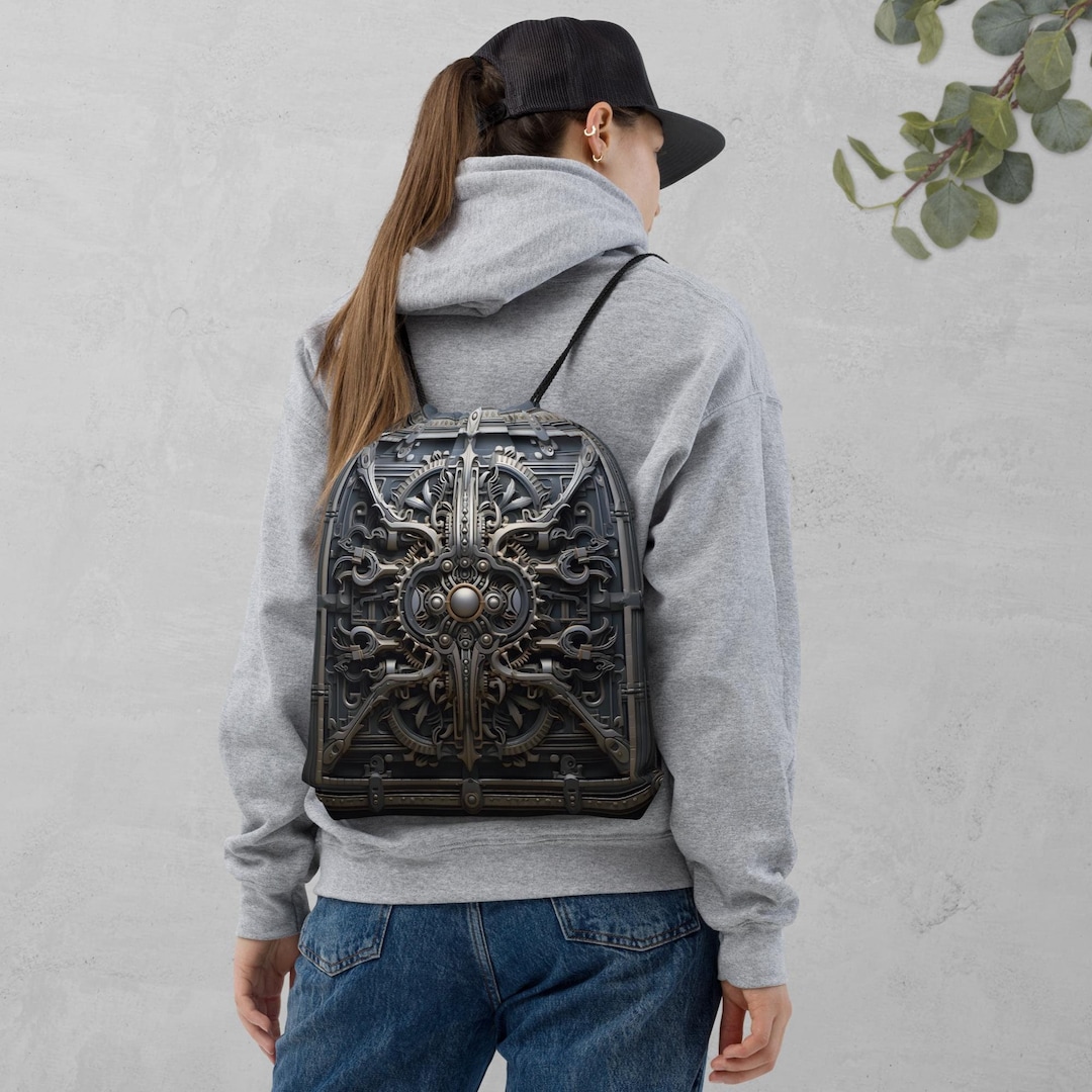 Steampunk Fantasy Vault Drawstring Bag, Gift for Gamers and D&D Fans ...
