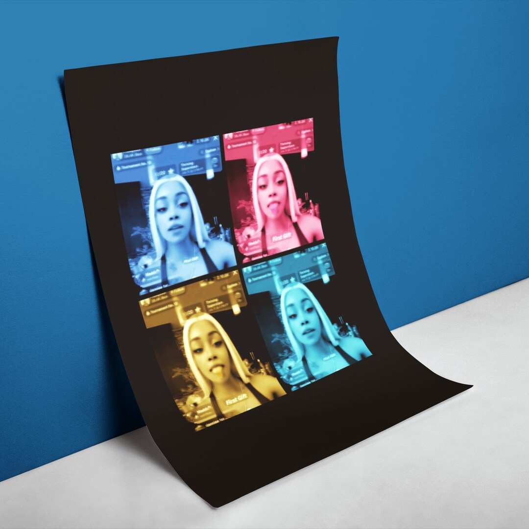 Tiktok Pinkydoll Warhol Multiple NPC Poster, Yes Yes Yes, Strong Woman ...