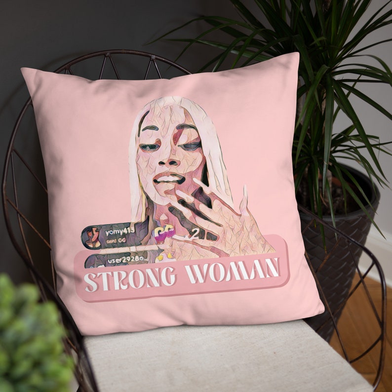 Tiktok Pinkydoll NPC Pink Pillow Yes Yes Yes Strong Woman - Etsy