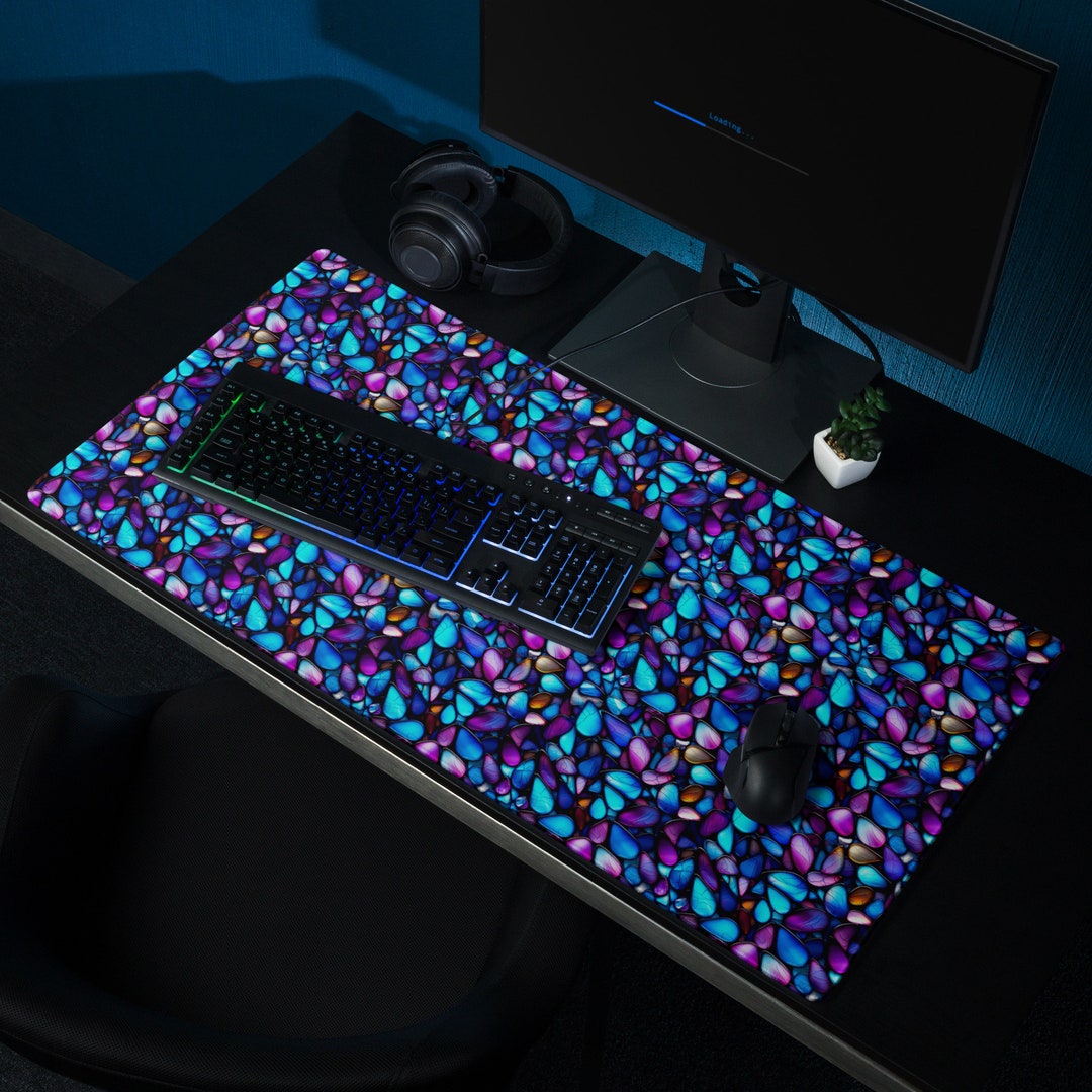 Shiny Iridescent Beach Pebbles Gaming Mouse Pad, Shiny Glitter Pebbles ...