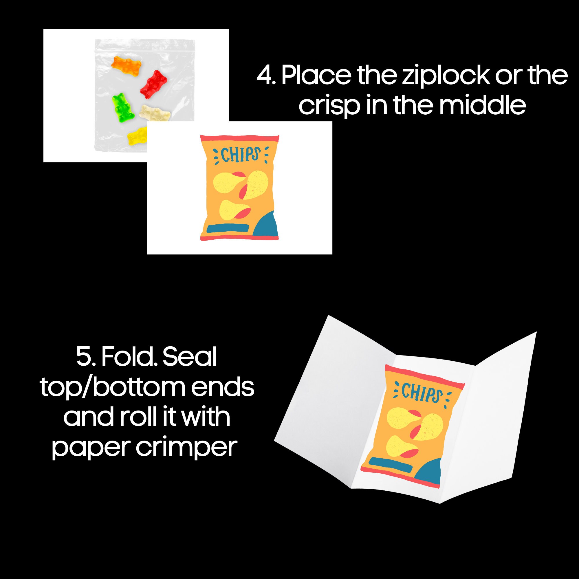 Trick or Treat Crisp Bag CANVA Template Editable, Halloween Trick or ...