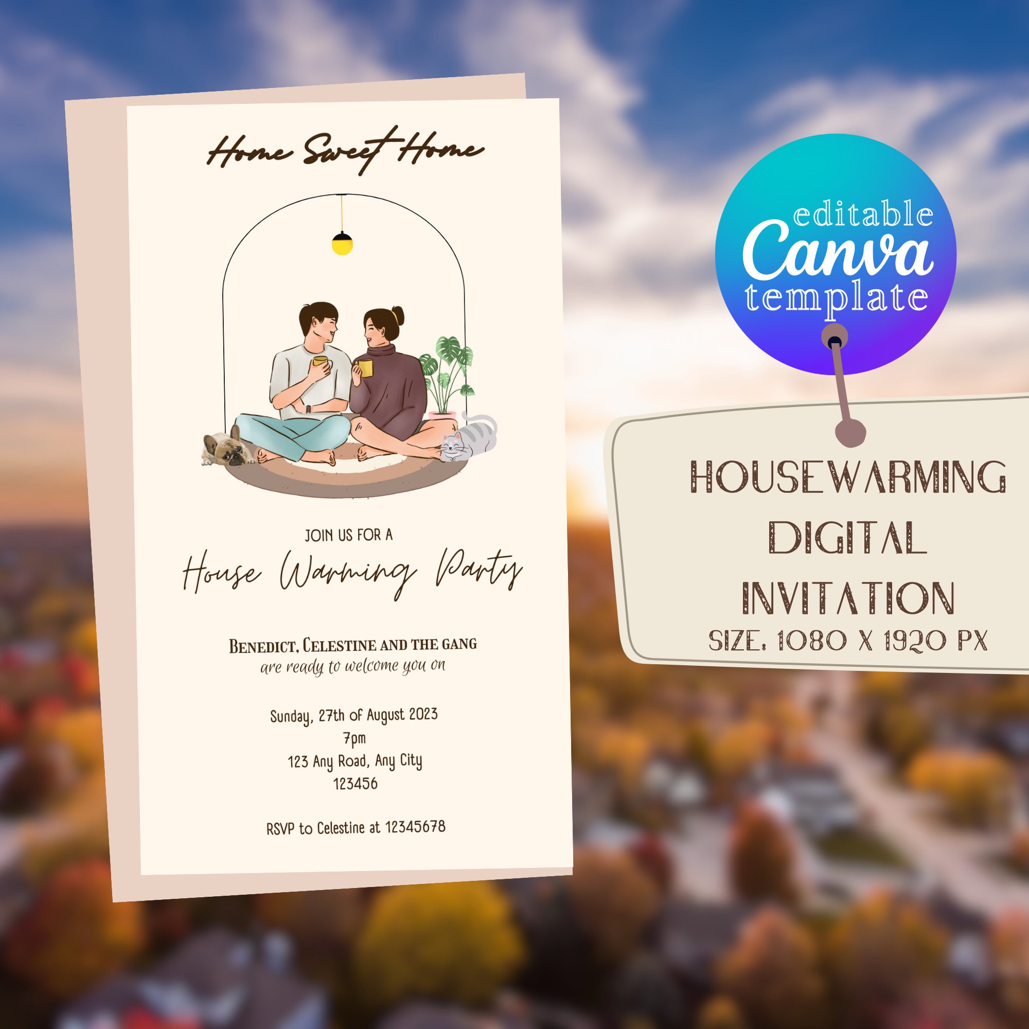 House Blessing Invitation Card Sample