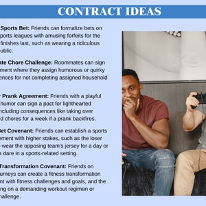 Personalized Contract Template for Friends - Fun Contract - Best ...