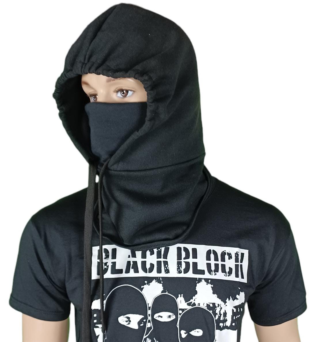 Hooligan Ultra Black Block Riot Antifa Direct Action Balaclava Hood - Etsy