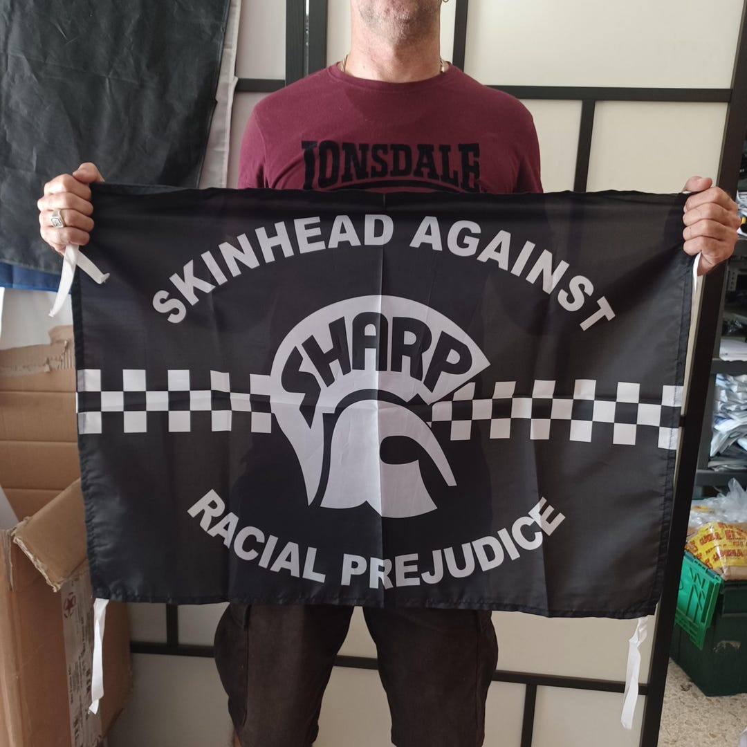 SHARP Skinheads Against Racial Prejudice Flag, Original Skinhead ...
