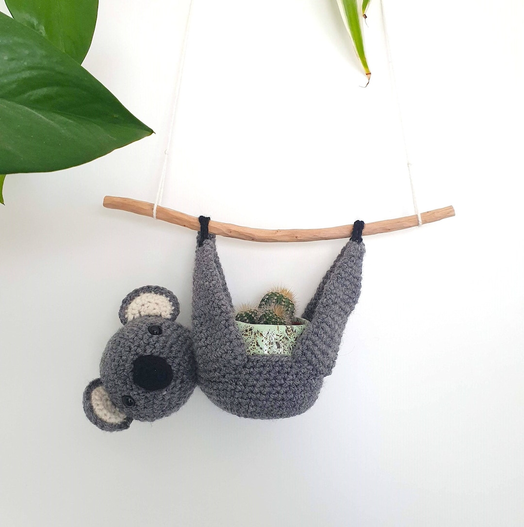 Koala Plant Hanger - Crochet Pattern - Ceesie's Crochet - Etsy