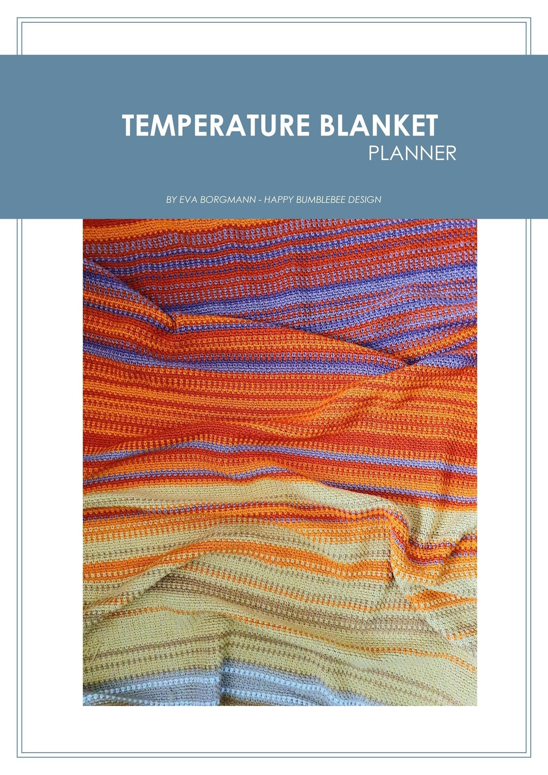 Temperature Blanket Planner/tracker Crochet | Digital Spreadsheet and ...