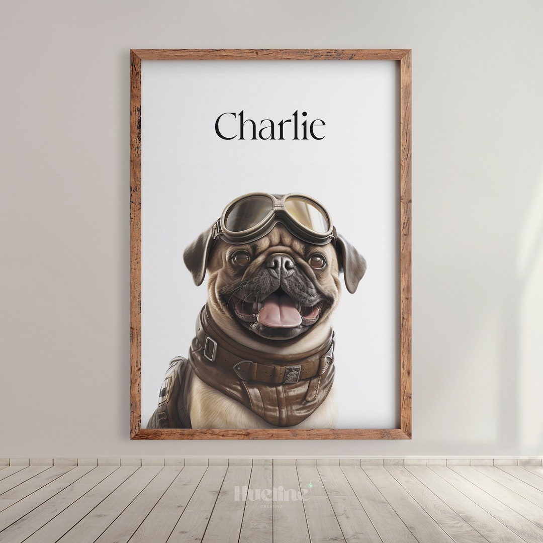 Custom Pilot Pet Portrait From Photo, Unique Graduation Gift - Etsy