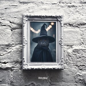 Custom Witch Pet Portrait From Photo Perfect Gothic Gift Dark Pet Gift ...