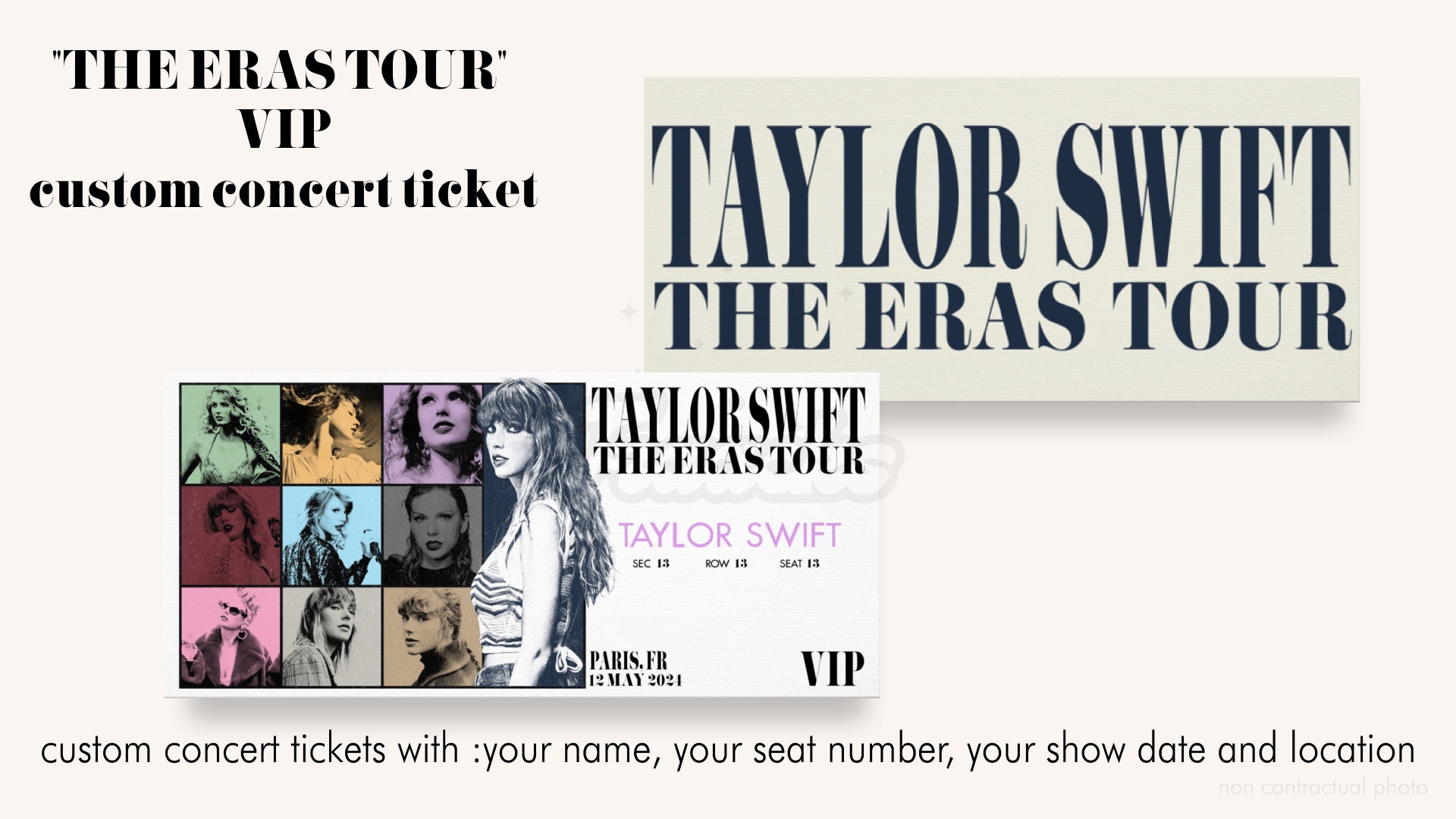 Custom VIP pack "The Eras Tour", Taylor [PRE-ORDER] sold by Kelly Kilde ...