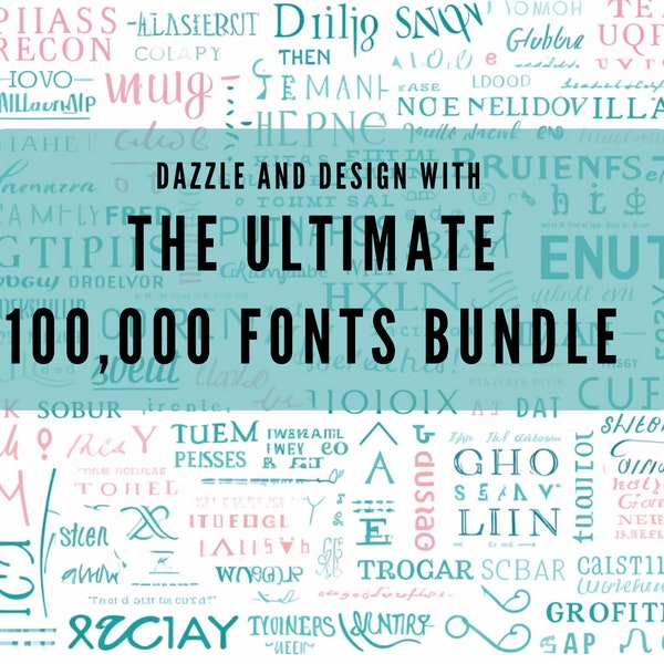 Digital Font - Etsy