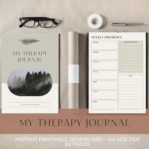 Therapy Journal Pages | Printable Therapy Journal Pdf | Instant ...