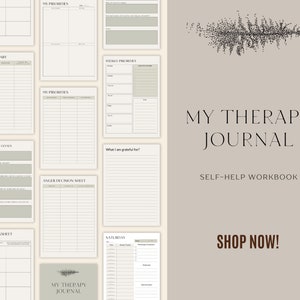 Therapy Journal Pages | Printable Therapy Journal Pdf | Instant ...