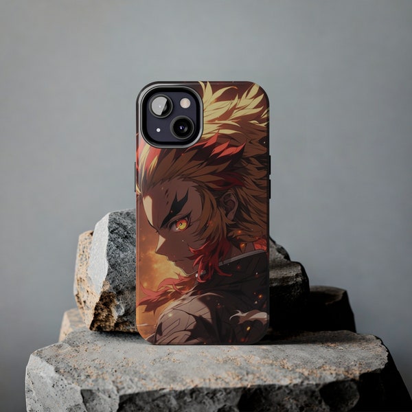 Demon Slayer Phone Case Rengoku - Etsy