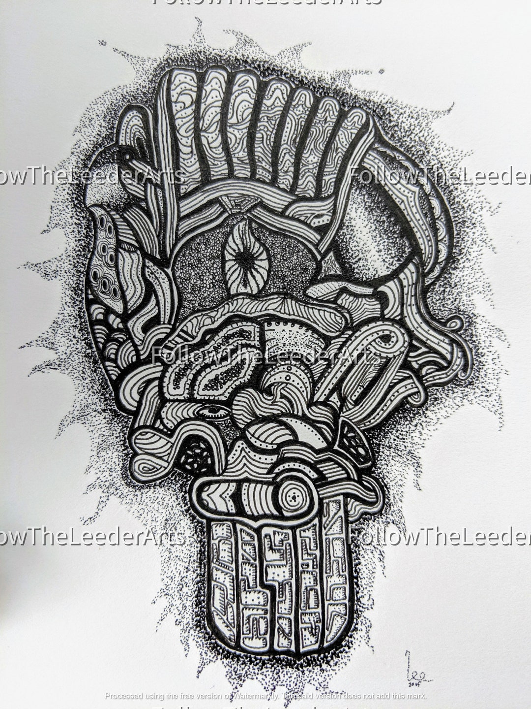 Pen and Ink Original - "whatever It Is, It's Alien" - Original - Etsy