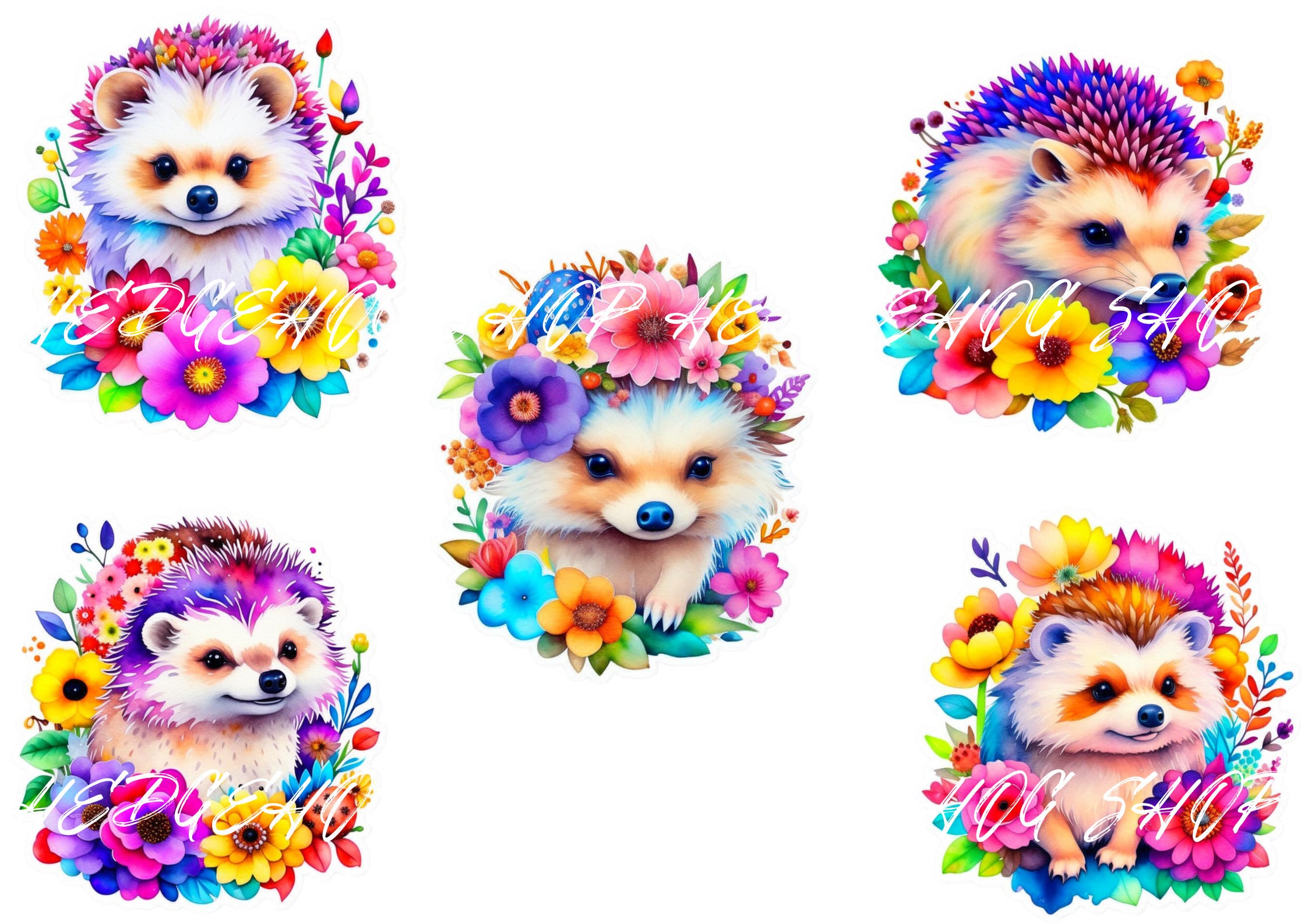 Cute Hedgehog Stickers Printable Digital Download Hedgehog - Etsy
