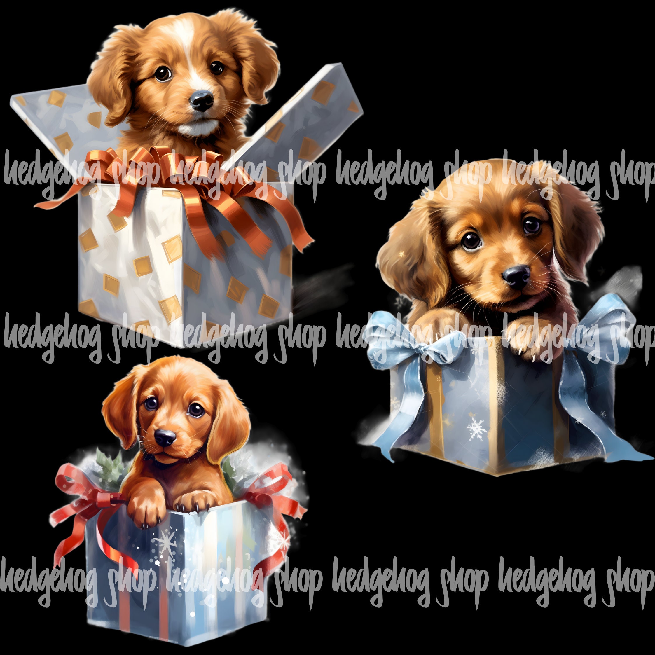 CHRISTMAS Puppies Dogs PNG Clipart Png Bundle HQ Png - Etsy