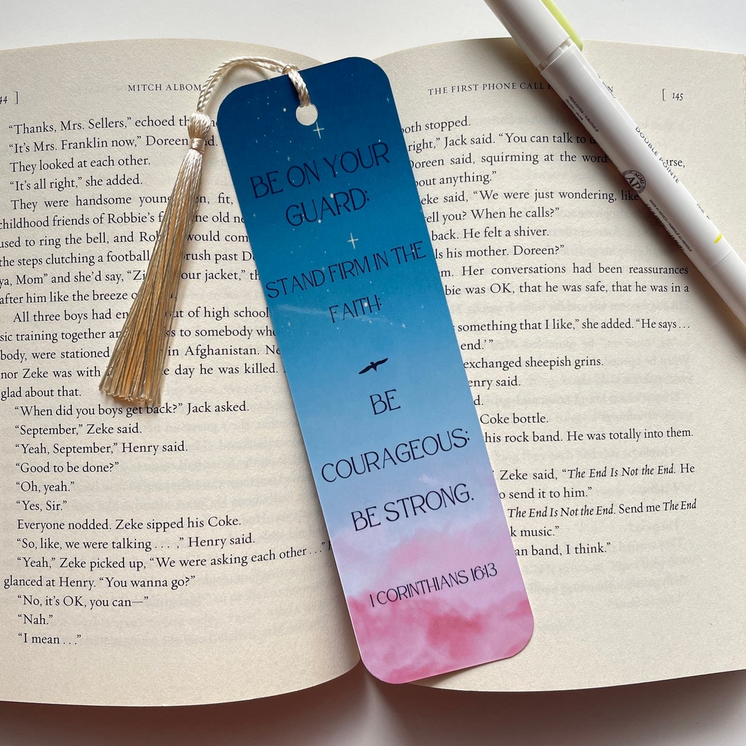 1 Corinthians 16:13 Bookmark, Double Sided Print Laminated, Book ...