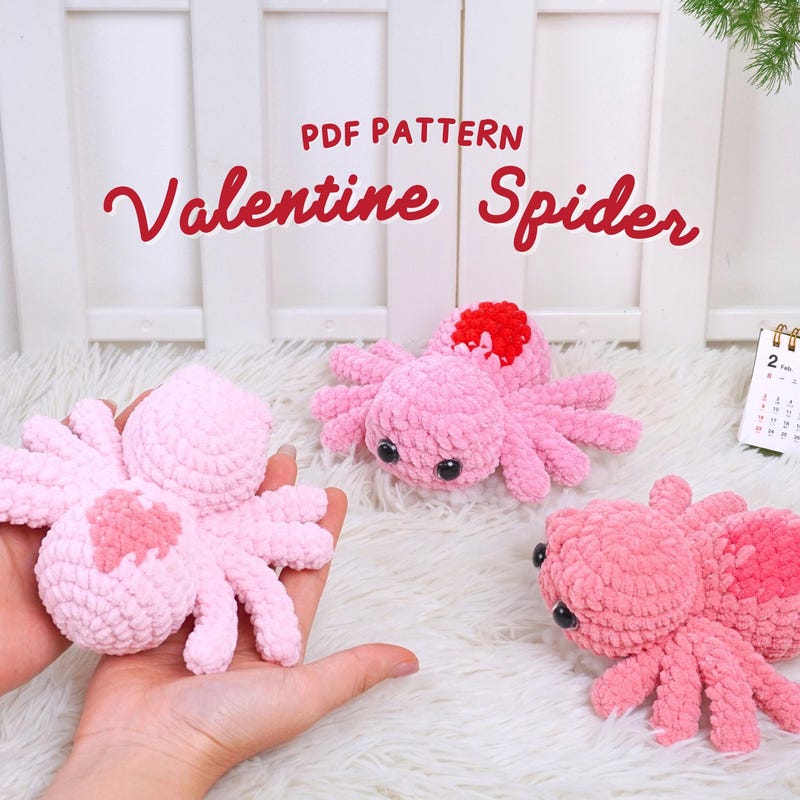 Valentines Spider Crochet - Etsy