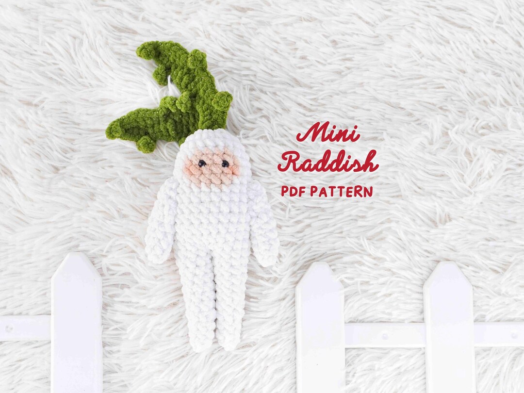 Mini Raddish Crochet Pattern, Amigurumi Crochet Pattern, Cute Forest ...
