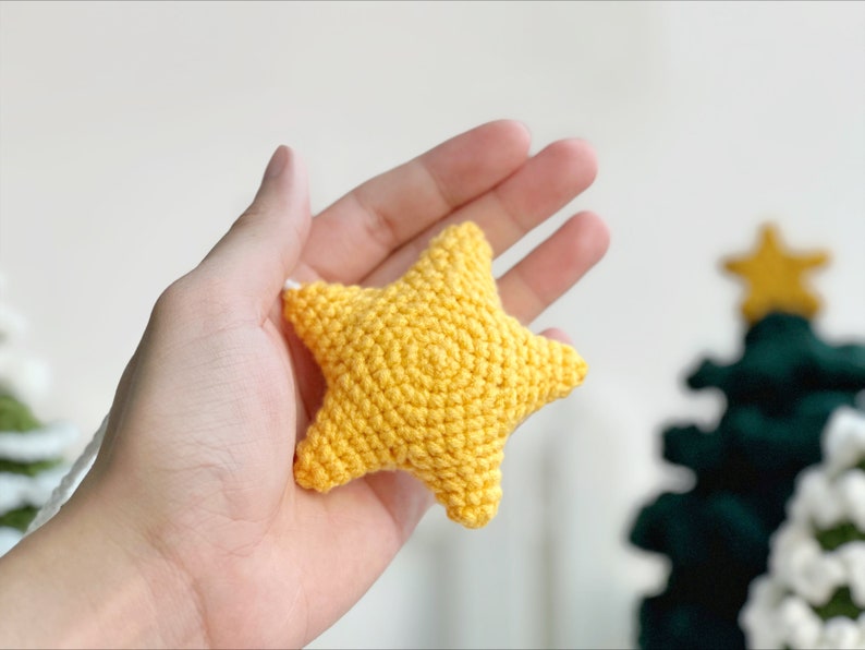 Christmas Car Hanging Crochet Pattern: Pine Tree & Star (PDF Pattern ...