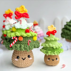 Christmas Tree Crochet Pattern, Pine Tree Crochet | No-sew Pattern ...