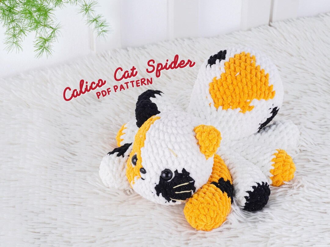 Calico Cat Spider Crochet Pattern: Halloween Amigurumi (PDF Pattern) - Etsy