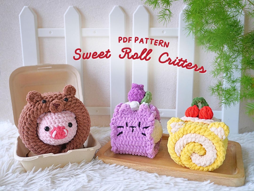 Crochet Sweet Roll Critters Patterns Bundle (PDF Pattern) - Etsy