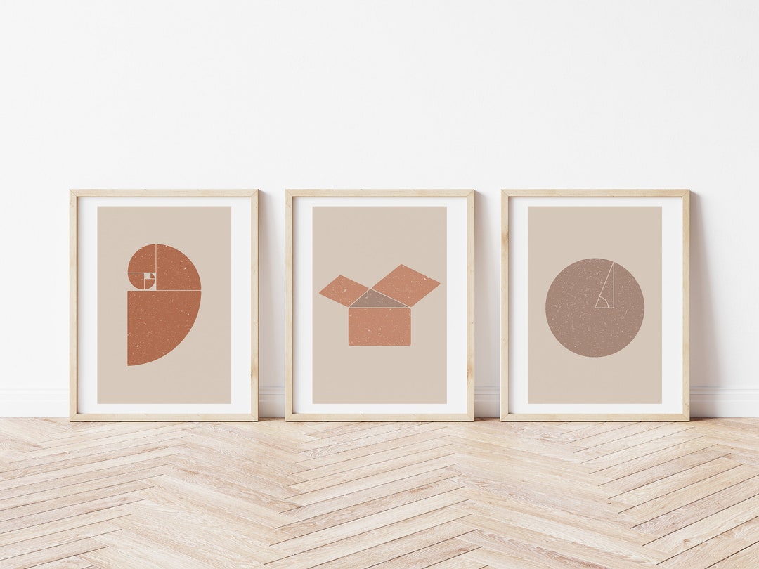 Mathematics Poster Set / Maths Wall Art / Science Poster / Golden Ratio ...