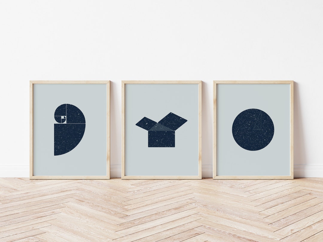 Mathematics Poster Set / Maths Wall Art / Science Poster / Golden Ratio ...