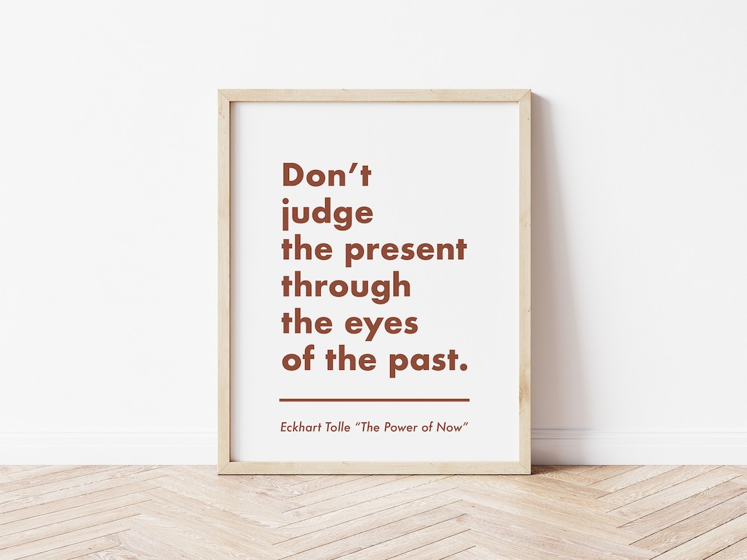 Eckhart Tolle Quote Print, Minimalist Wall Art, Bedroom Quote Art ...
