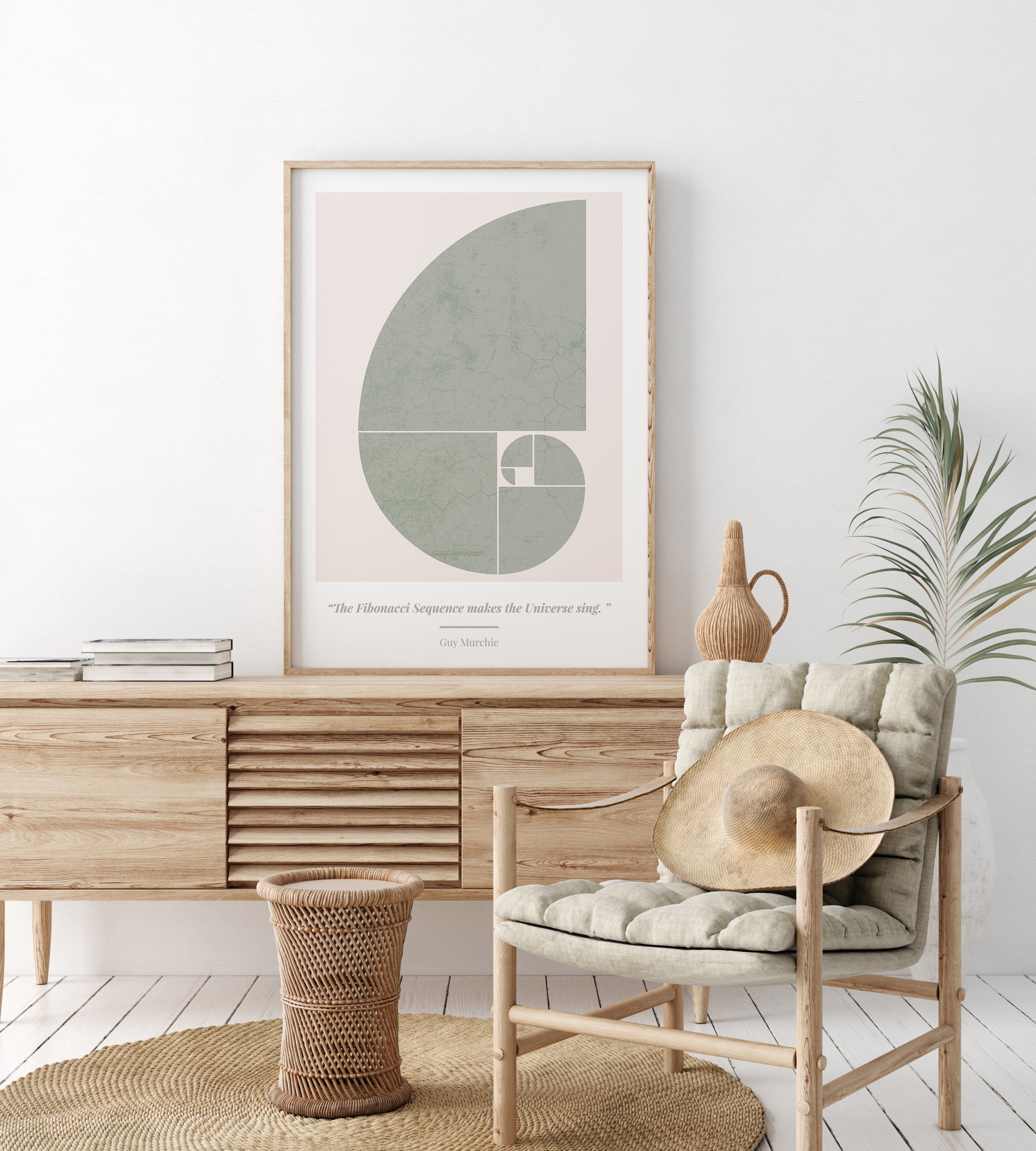 Golden Ratio Quote Print - Fibonacci Spiral Poster - Fibonacci Sequence ...
