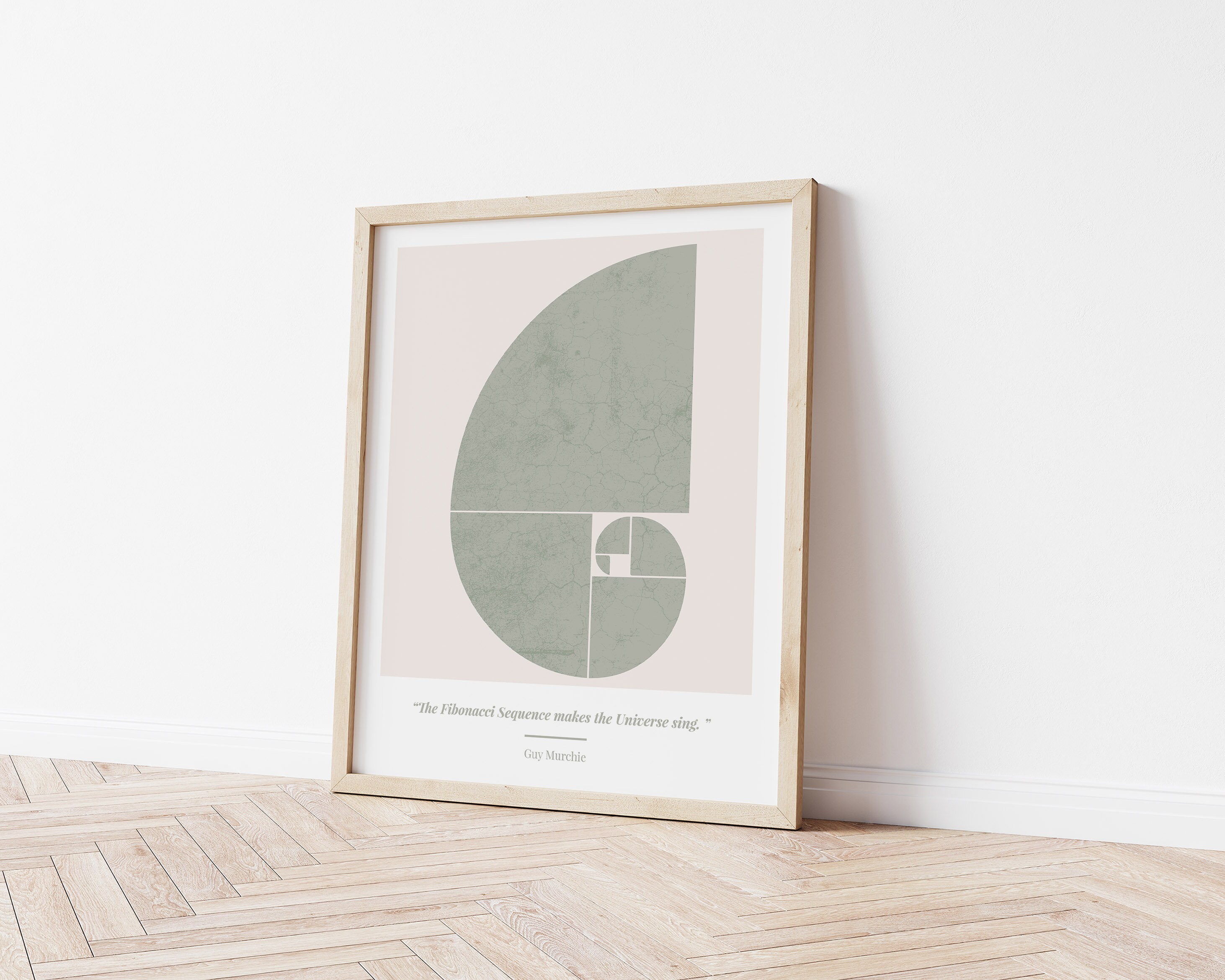 Golden Ratio Quote Print - Fibonacci Spiral Poster - Fibonacci Sequence ...