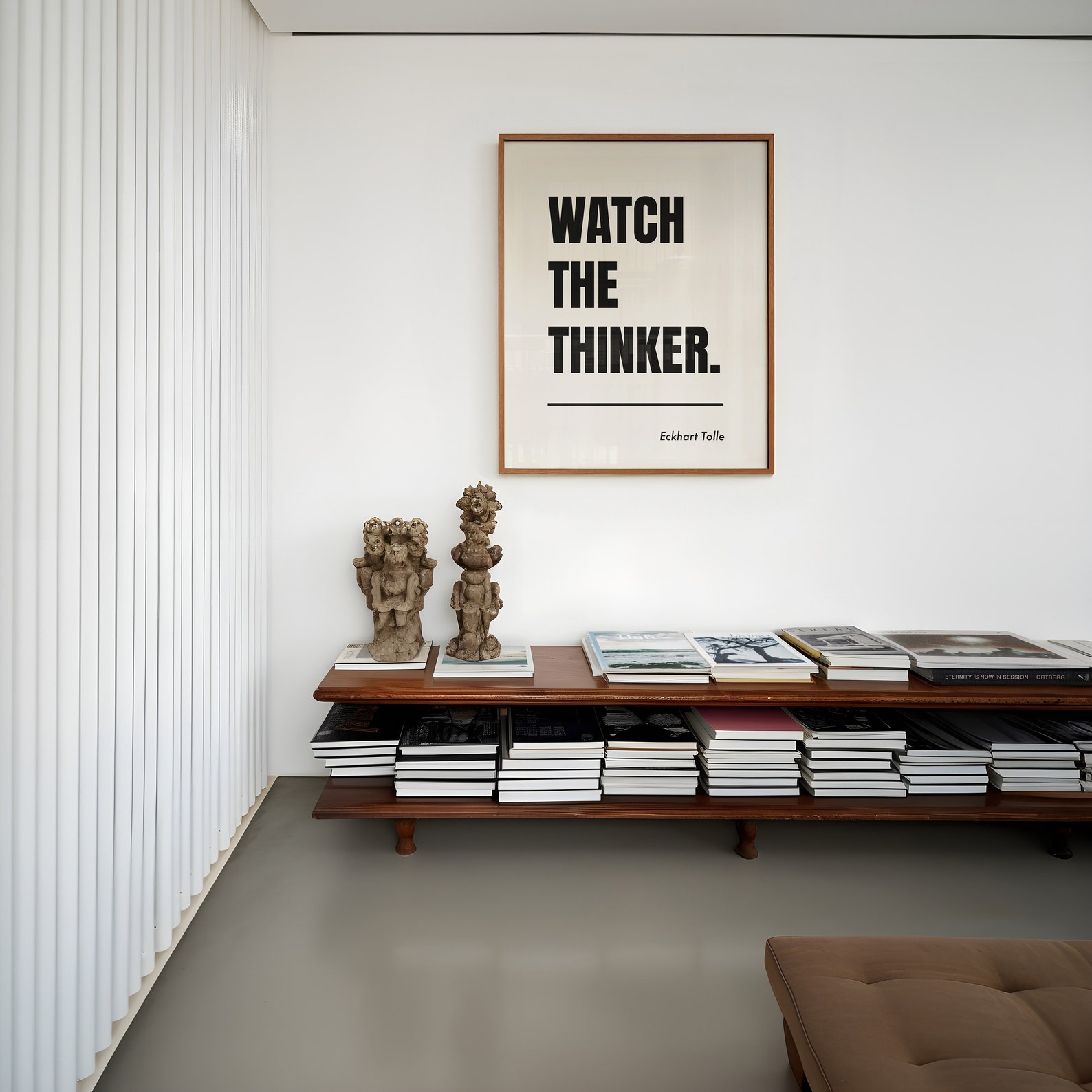 Eckhart Tolle Quote Print, Minimalist Wall Art, Bedroom Quote Art ...