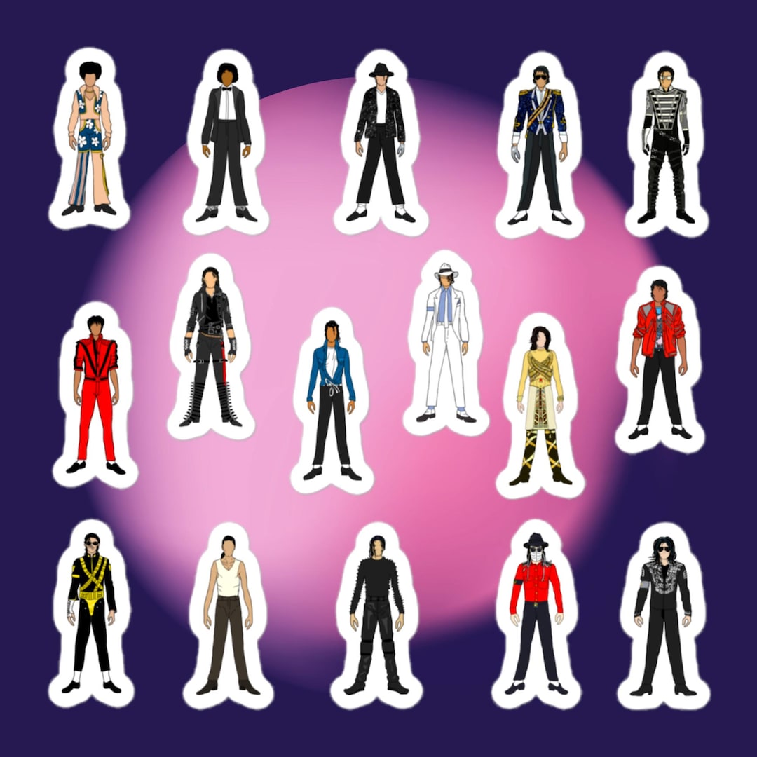 Michael Jackson Sticker Sheet: Pop Music Fan Art (5.5"x5.5") - Etsy