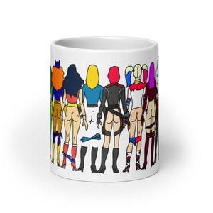 Superhero Girls Mooning Mug: Fan Art Gag Gift - 20 Oz. - Etsy
