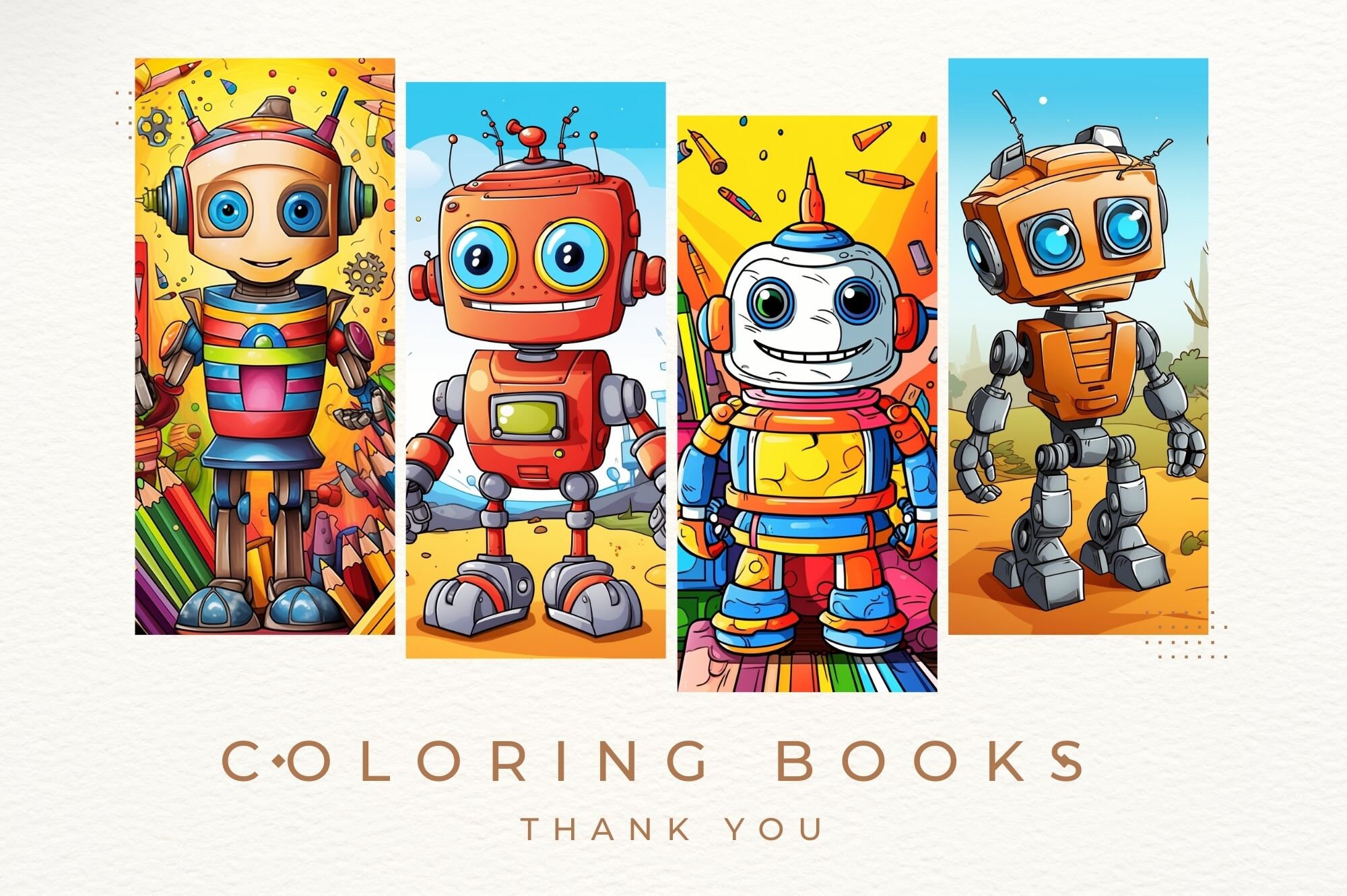 Robot Coloring Coloring Pages Printable Coloring Page With - Etsy