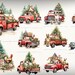 Christmas on the Farm Clipart, Christmas Truck PNG, Watercolor Clipart ...